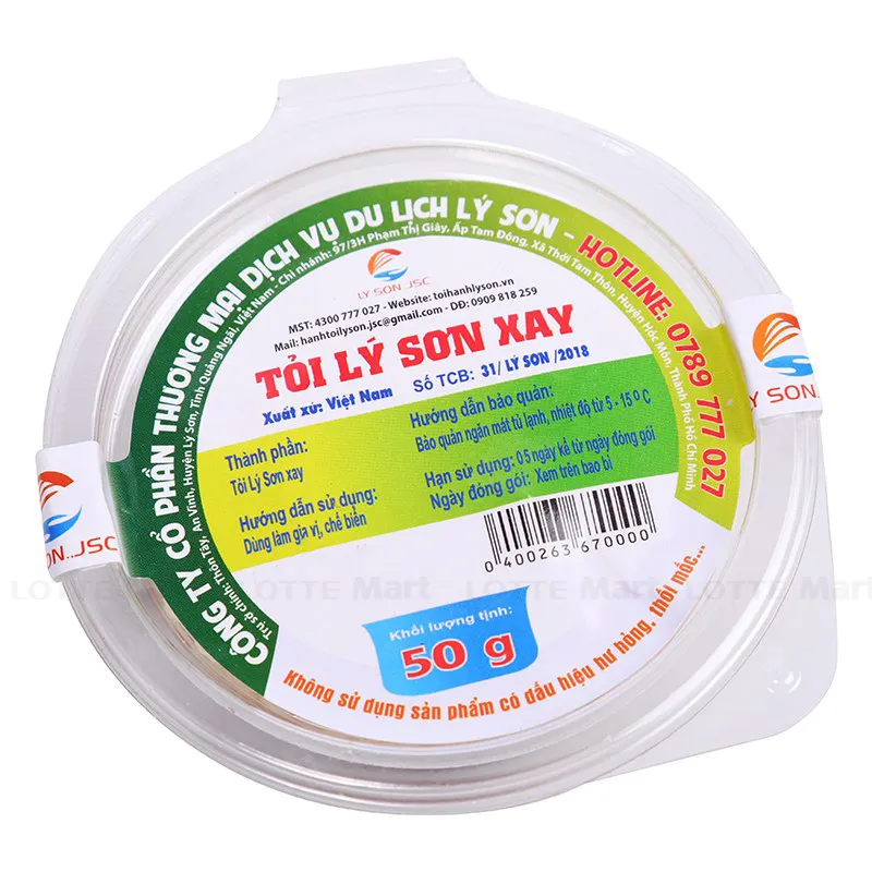 Tỏi Lý Sơn Xay 50G (ea)