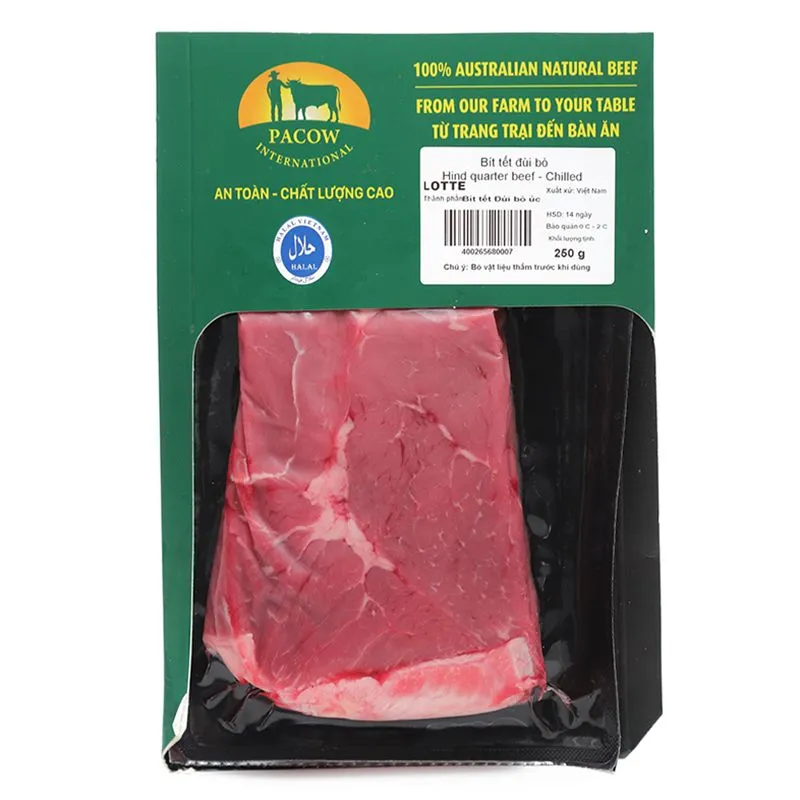 Bít tết bò Úc Pacow 250g (ea)