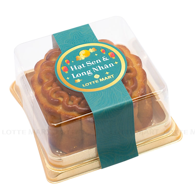 Bánh Trung Thu Nhân Hạt Sen Và Long Nhãn (Họa Tiết Ngẫu Nhiên) 150G (EA)