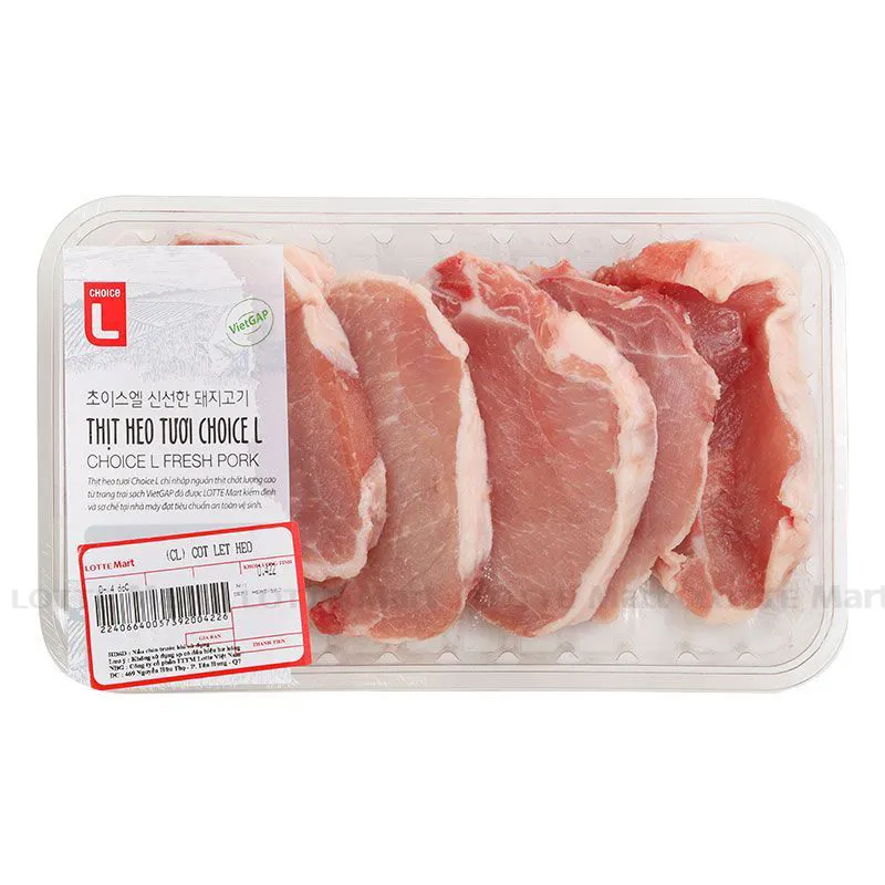 Cốt lết heo Choice L 500g