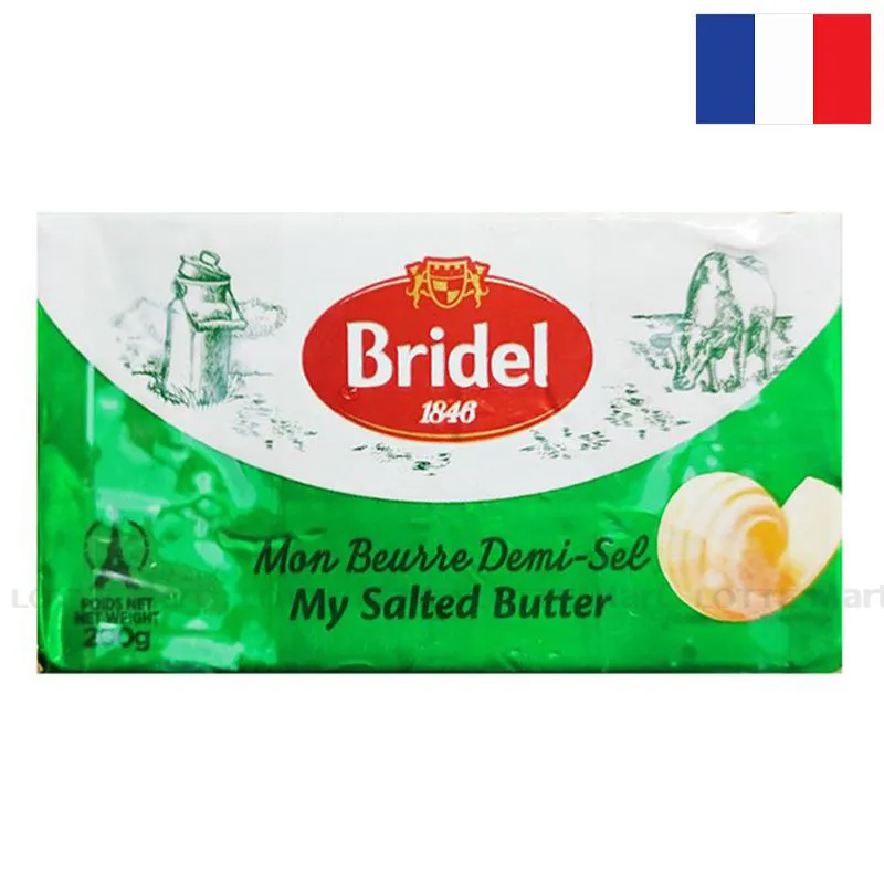 Bơ Mặn 80% Béo Bridel Thanh 200g