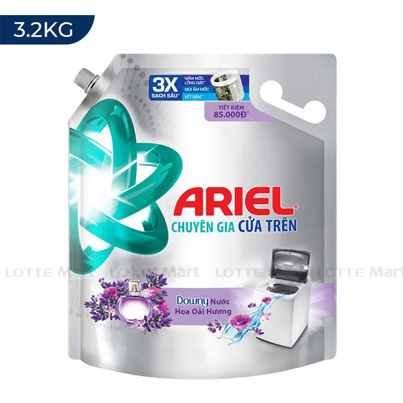 Nước Giặt Ariel Hương Downy Oải Hương Túi 3.2kg