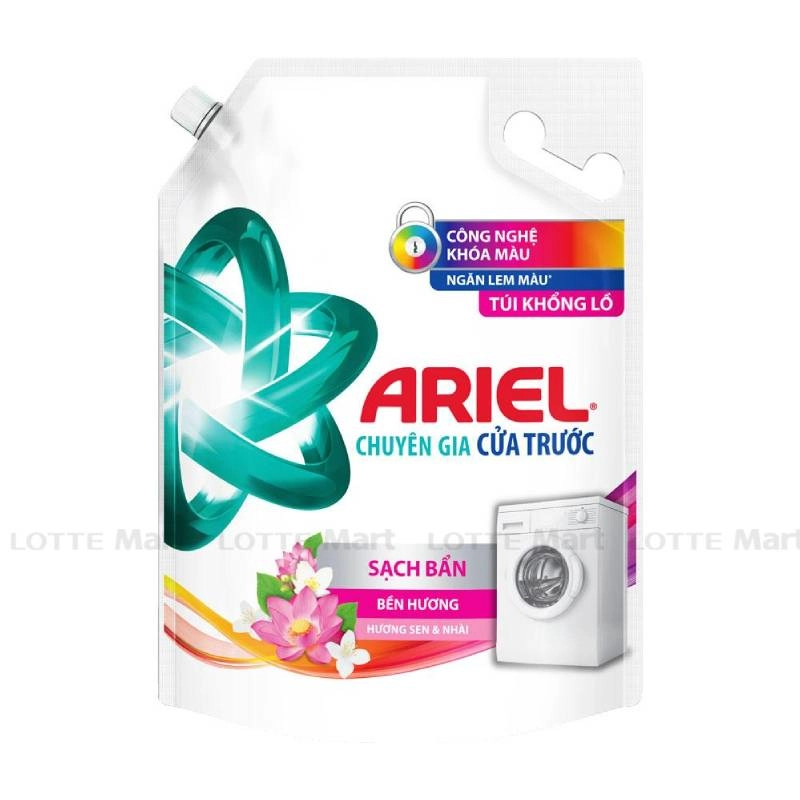 Nước Giặt Ariel Cửa Trước Hương Sen & Nhài 3.7kg