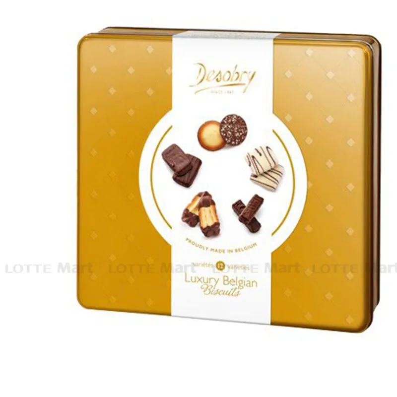 Bánh Quy Tổng Hợp Desobry Luxury Belgian Biscuitier Hộp Vàng 400G