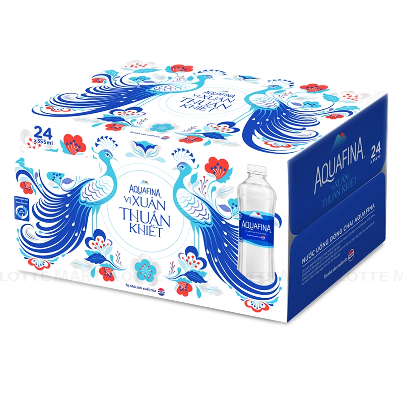 Nước Suối Tinh Khiết Aquafina Thùng 24 Chai 355ML