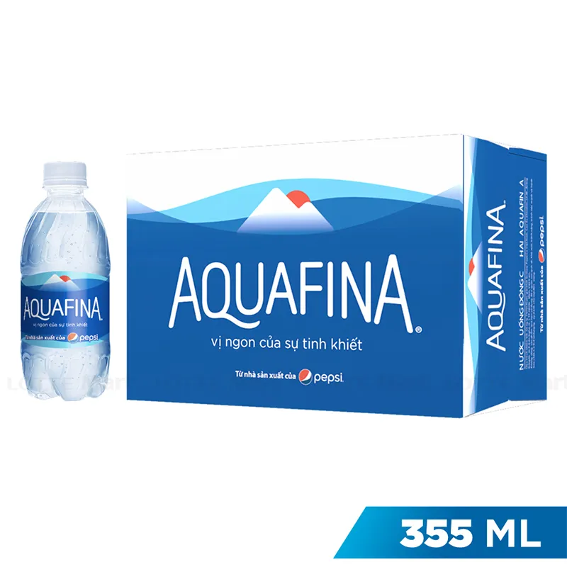 Nước Suối Tinh Khiết Aquafina Thùng 24 Chai 355ML