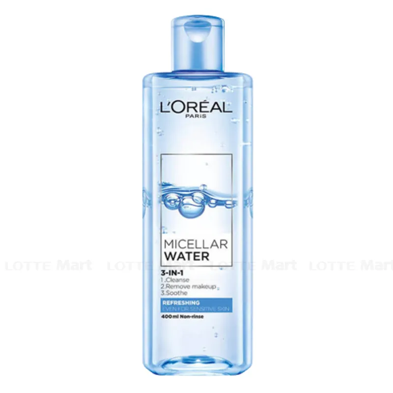 Nước Tẩy Trang Tươi Mát L'Oreal Micellar Water 3-in-1 Refreshing Even For Sensitive Skin Chai 400ml