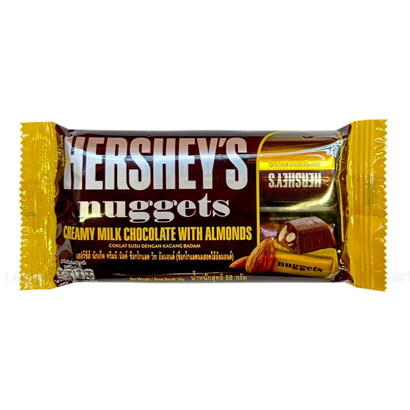 Socola Hershey's Nuggets Kem Sữa Hạnh Nhân 56g
