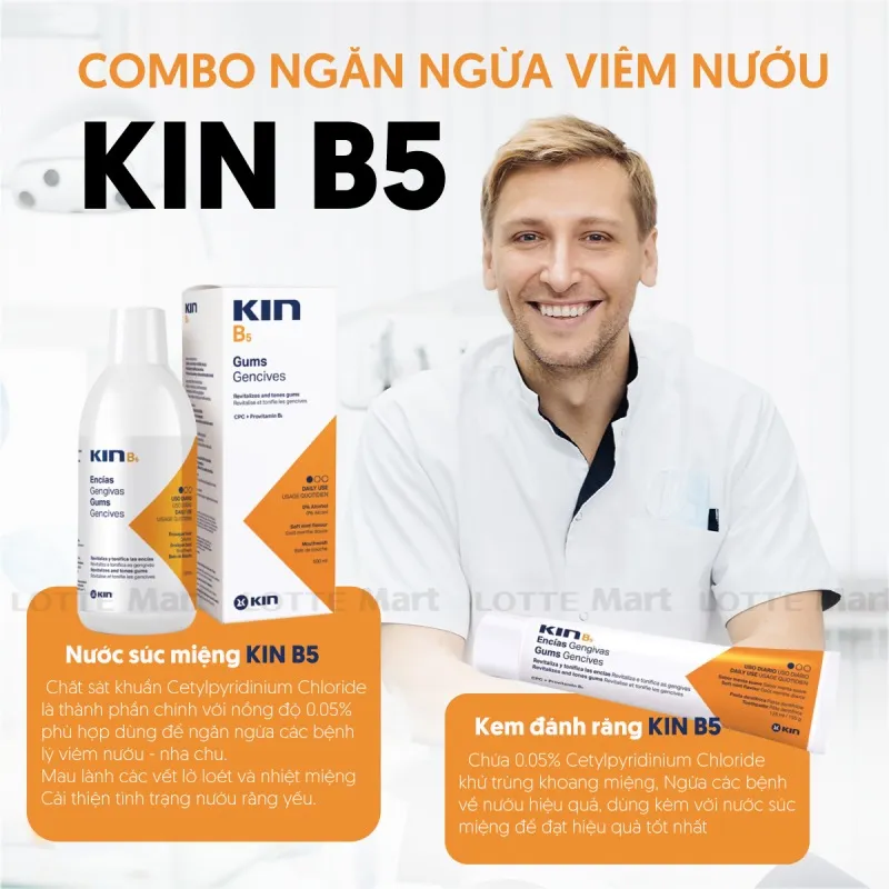 Kem Đánh Răng KIN B5 Ngừa Viêm Nướu Tuýp 125ml