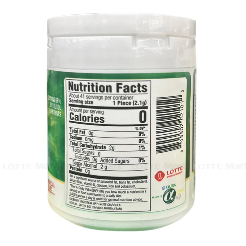 Kẹo Gum Lotte Xylitol Alpha Hũ 86g