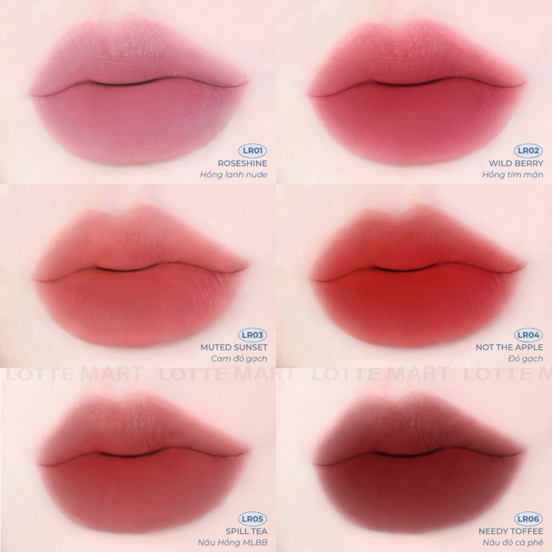 Son Kem Lì Thuần Chay Dearmay Lost Ribbon Blur Tint Màu LR04 Đỏ Gạch ...