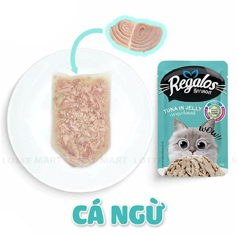 Pate Cho Mèo Dạng Jelly Regalos Vị Cá Ngừ 70g