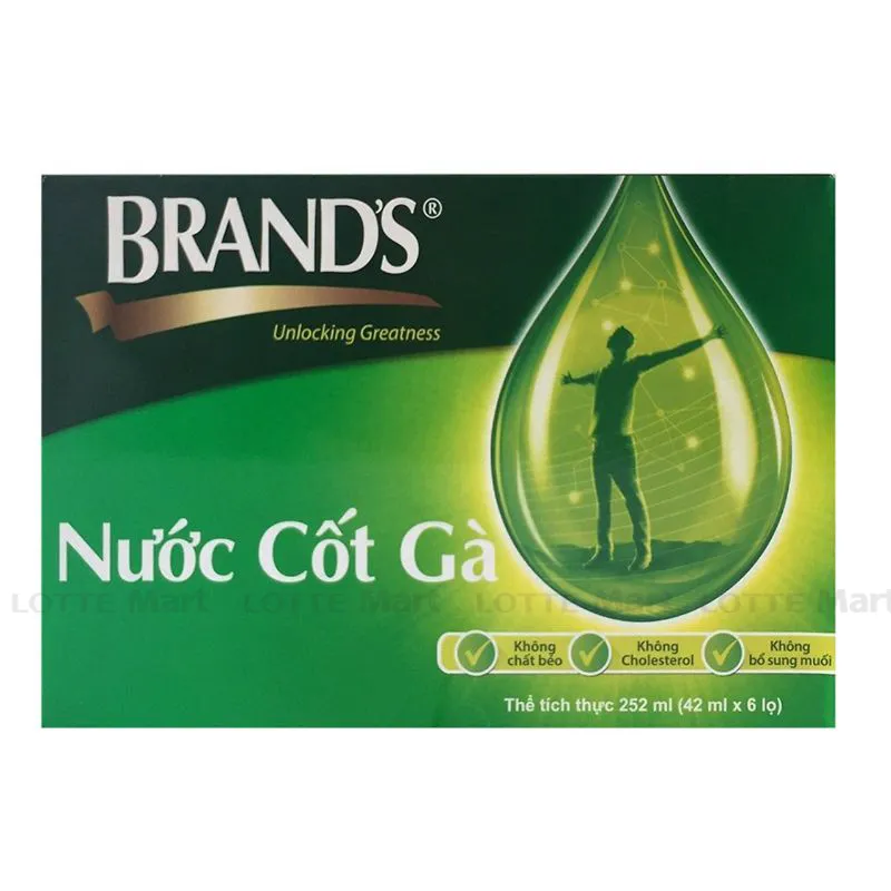 Hộp 6 Hũ Nước Cốt Gà Brand's 42Mml/Hũ
