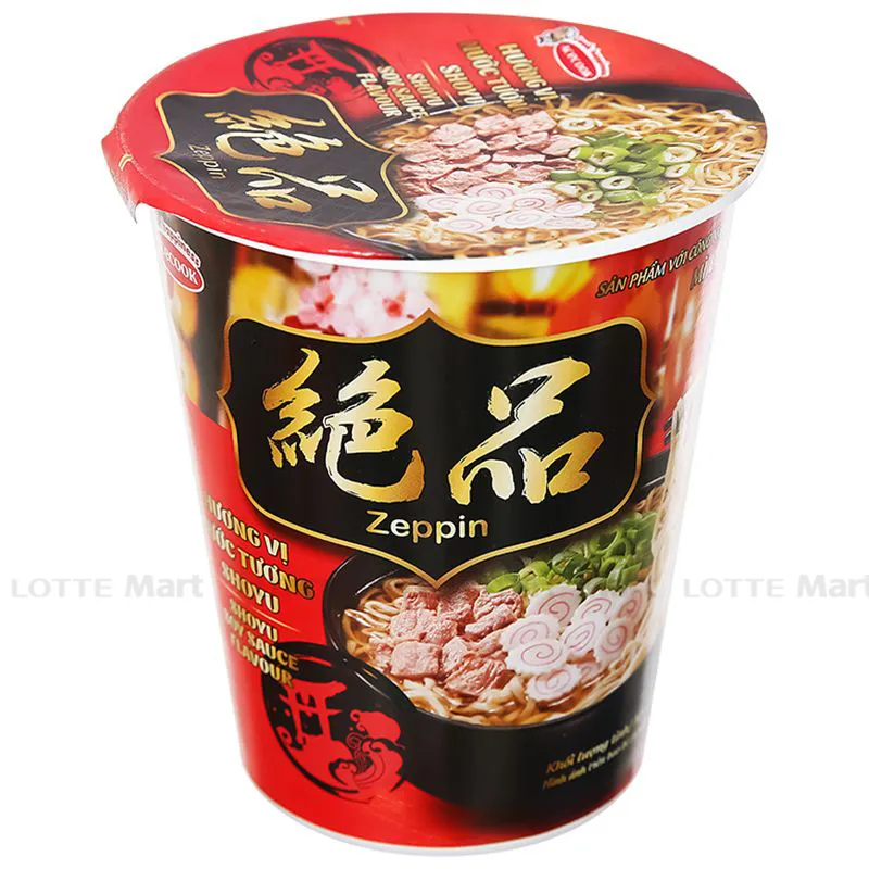 Mì Zeppin Nước Tương Shoyu Ly 75g