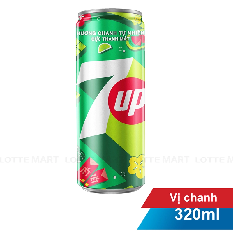Nước Ngọt 7Up Lon 320ml