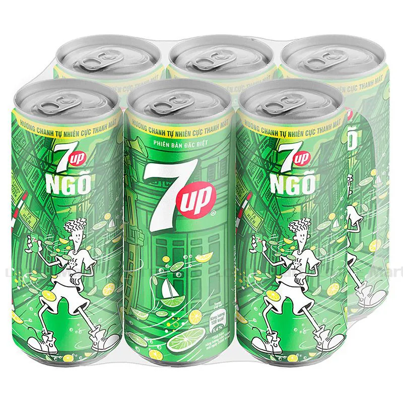 Nước Ngọt 7Up Lốc 6 Lon 245ml