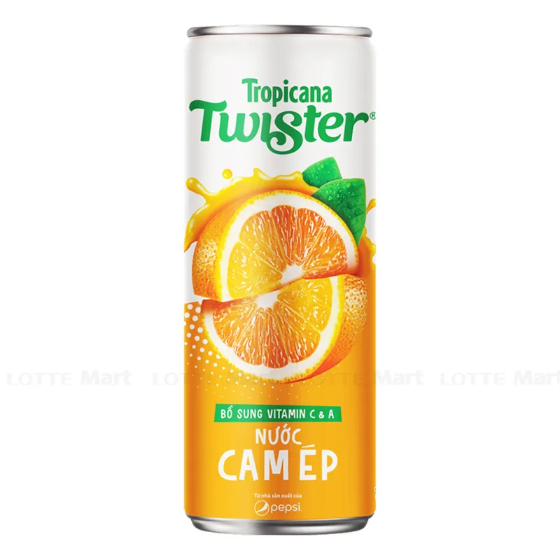 Nước Ép Cam Twister Lon 320ML