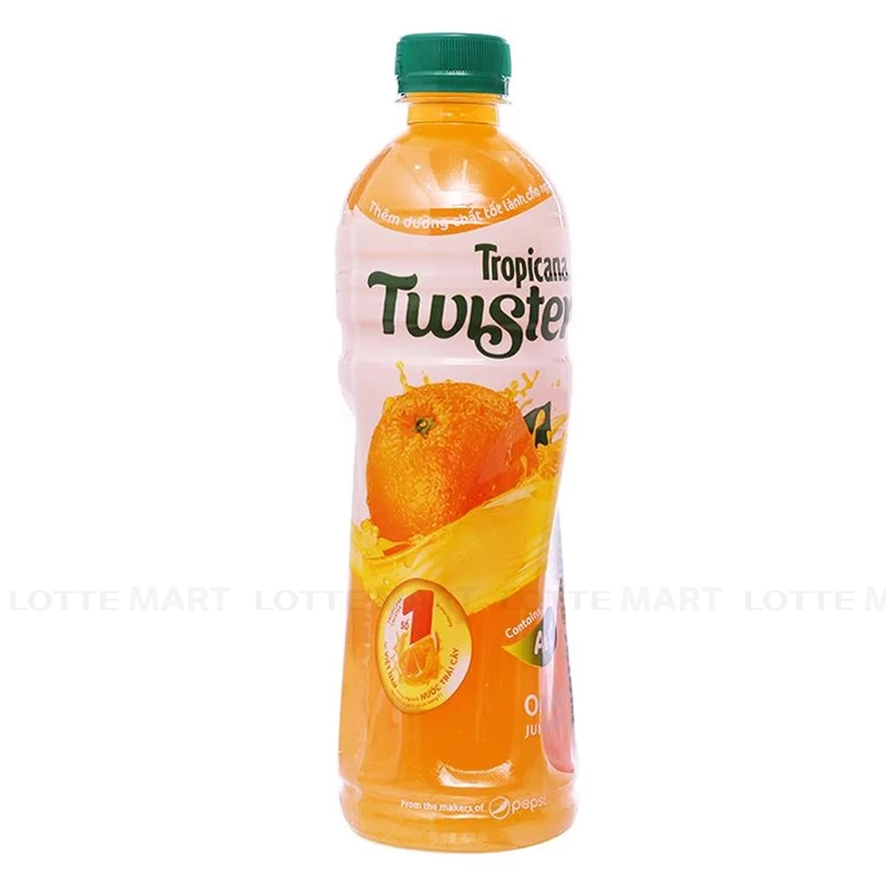 Lốc 6 Chai Nước Trái Cây Twister Vị Cam Chai 450ml/Chai