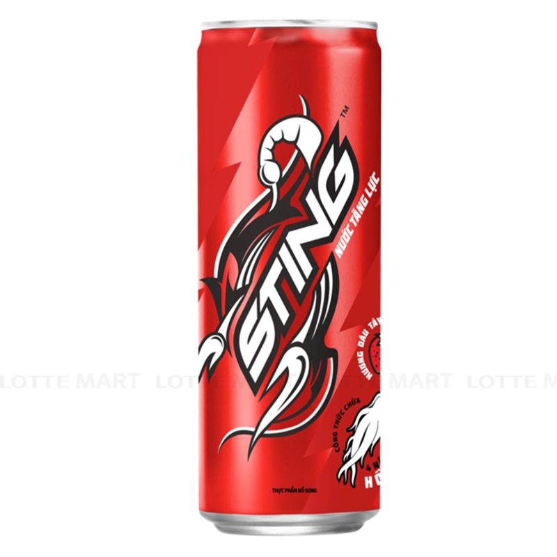 Nước Tăng Lực Sting Vị Dâu Lon 320ml