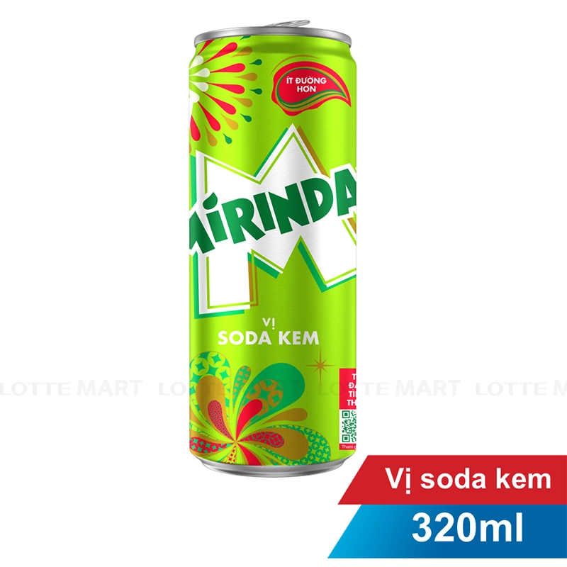 Nước Ngọt Mirinda Hương Soda Kem Lon 320ml