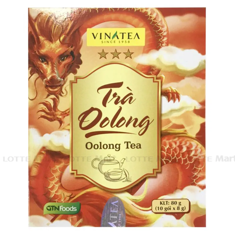Trà Vinatea Ô Long 80G (10 Gói x 8G)