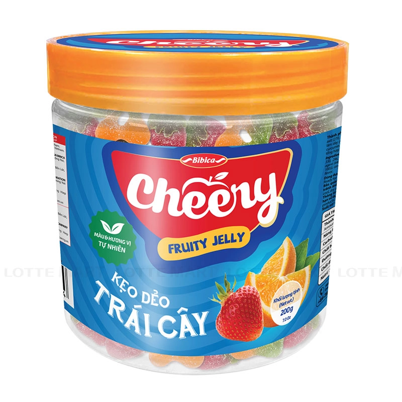 Kẹo Dẻo Bibica Cheery Vị Trái Cây Hộp 200G