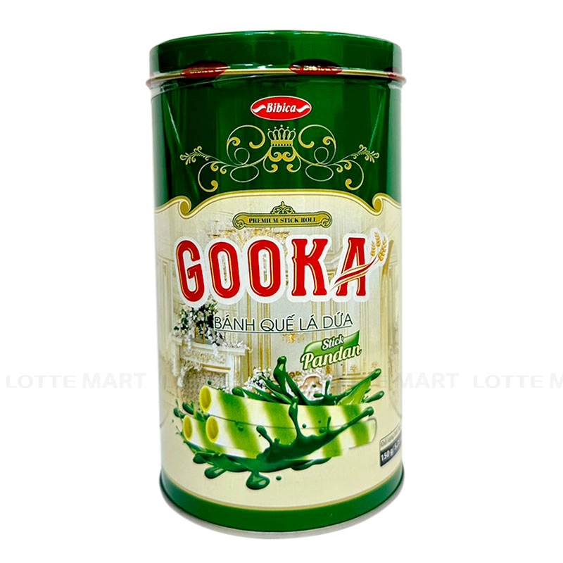 Bánh Quế Bibica Gooka Stick Vị Lá Dứa 150G