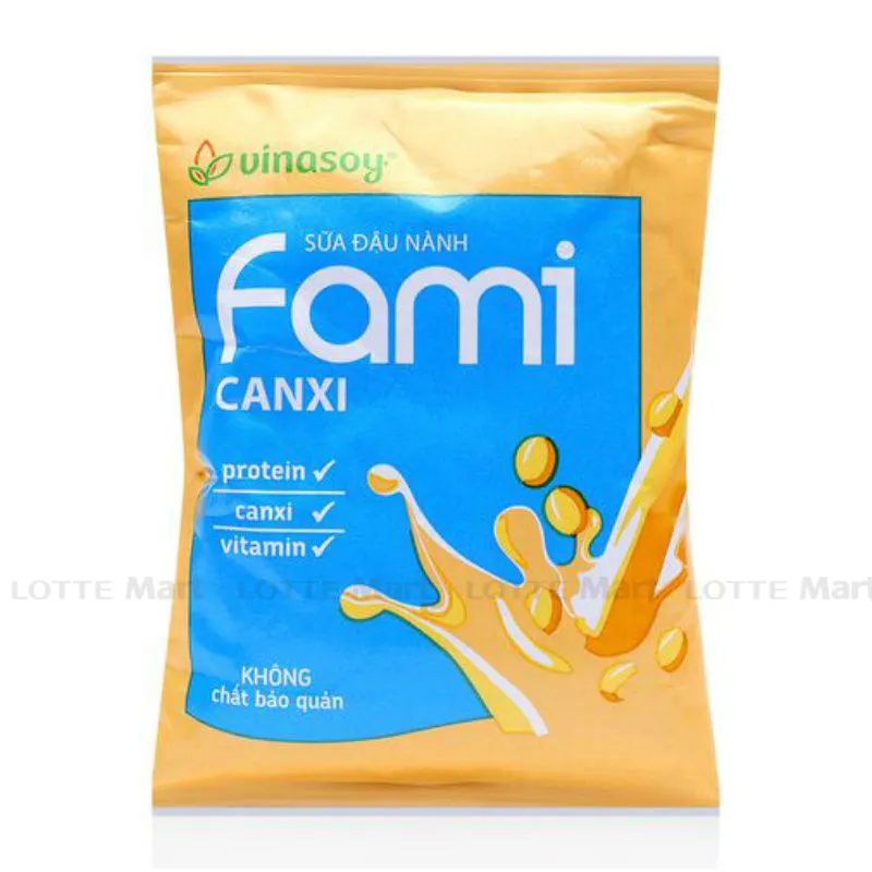Sữa Đậu Nành Fami Canxi Bịch 200ML
