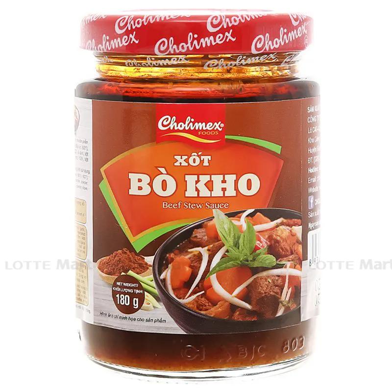 Xốt Bò Kho Cholimex Hũ 180G