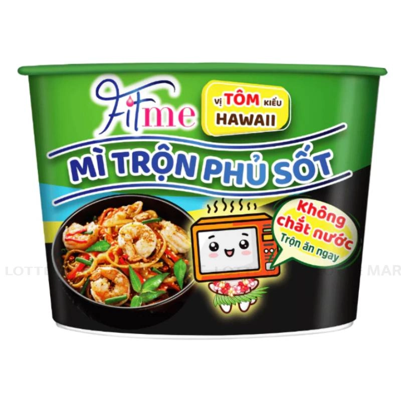 Mì Trộn Ăn Liền Fitme Vị Tôm Kiểu Hawaii Gói 110G