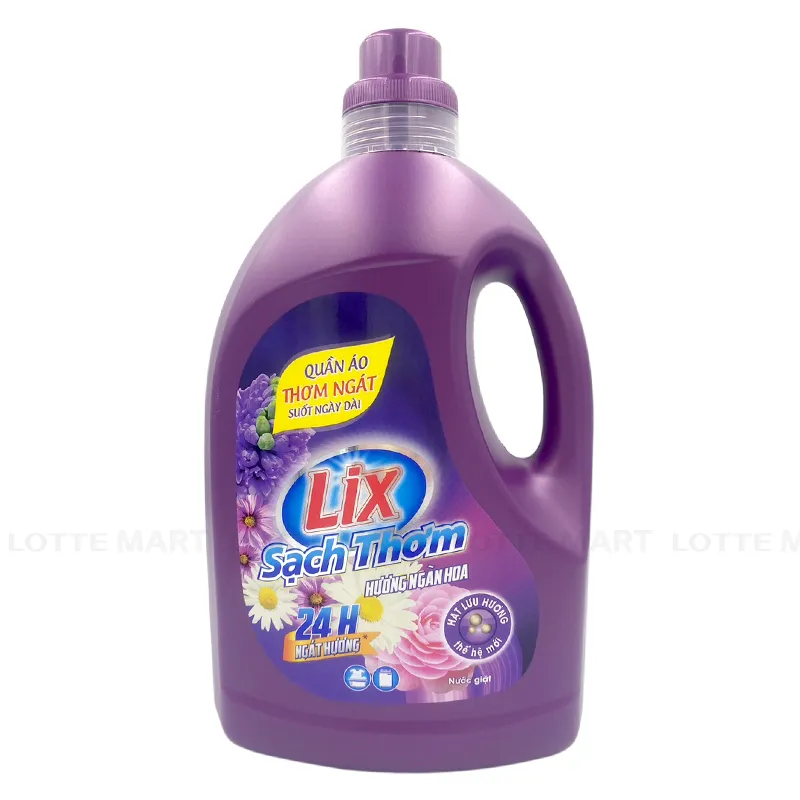 Nước Giặt Lix Sạch Thơm Hương Ngàn Hoa Chai 3.3kg