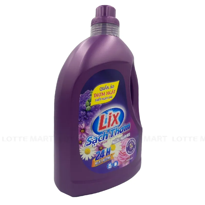 Nước Giặt Lix Sạch Thơm Hương Ngàn Hoa Chai 3.3kg