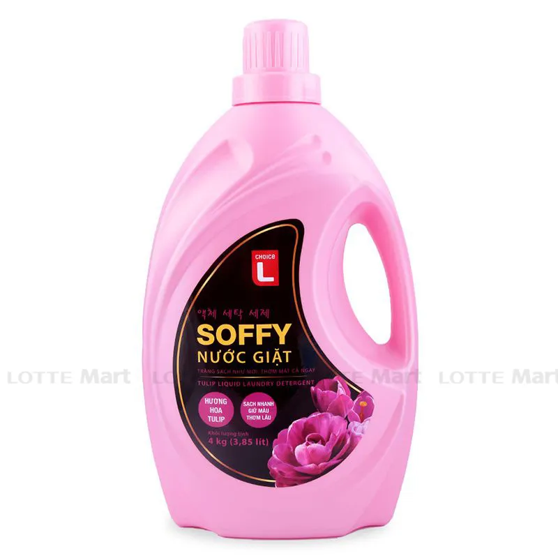 Nước Giặt Choice L Soffy Hương Hoa Tulip 4Kg