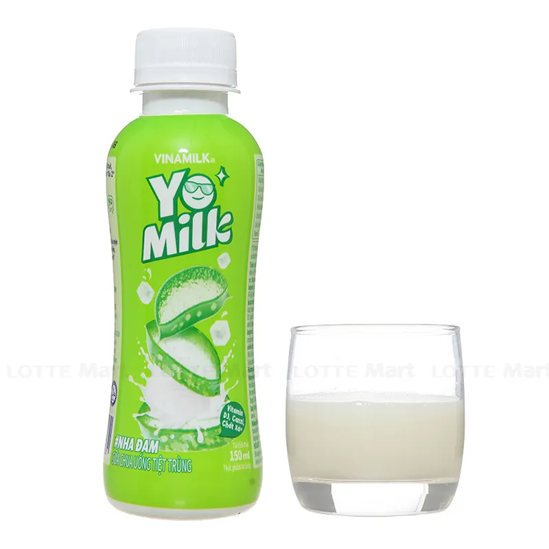 Sữa Chua Uống Tiệt Trùng Vinamilk Yomilk Nha Đam Lốc 4 Chai 150ml