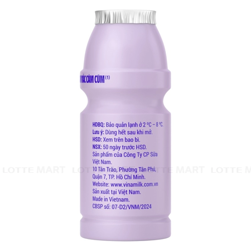 Sữa Chua Uống Vinamilk Probi Hương Việt Quất Lốc 4 Chai 130ml