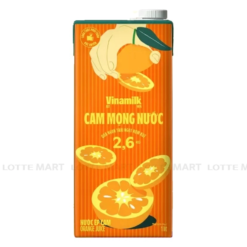Nước Ép Cam Vfresh Hộp 1L
