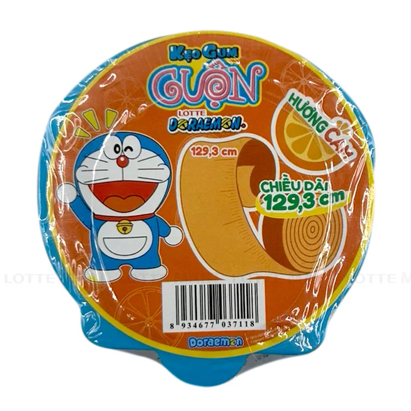 Kẹo Gum Cuộn Lotte Doreamon Hương Cam 81G