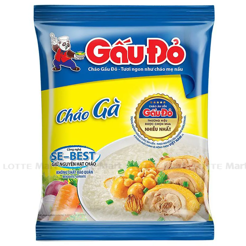 Cháo Gà Gấu Đỏ Gói 50g