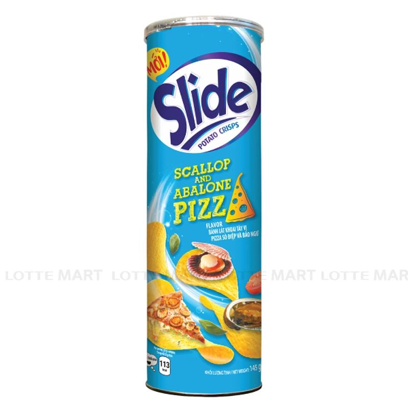 Khoai Tây Chiên Slide Vị Pizza Sò Điệp Và Bào Ngư Hộp 145G
