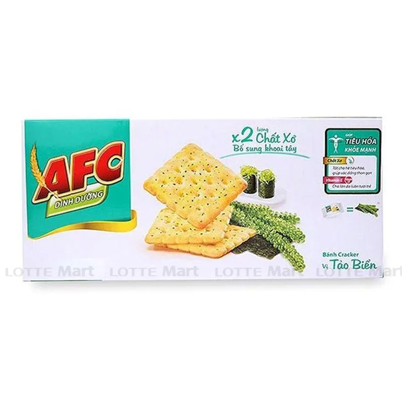 Bánh Quy AFC Vị Tảo Biển Hộp 200g (25G x 8 Gói)