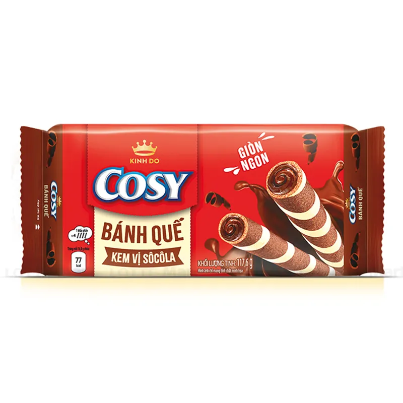 Bánh Quế Cosy Kinh Đô Vị Kem Socola Gói 117.6G