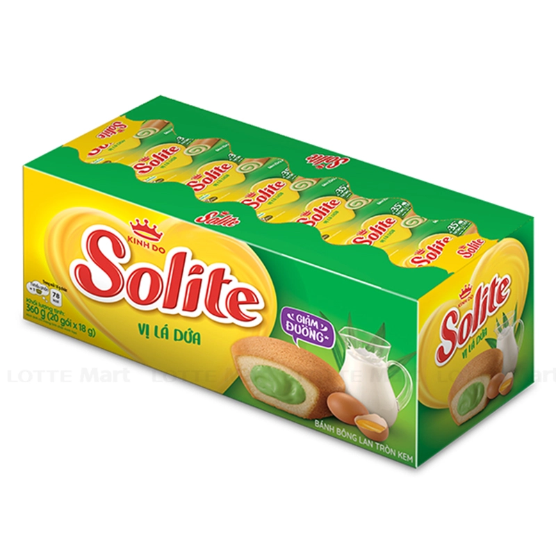Bánh Solite Cupcake Vị Lá Dứa 360G