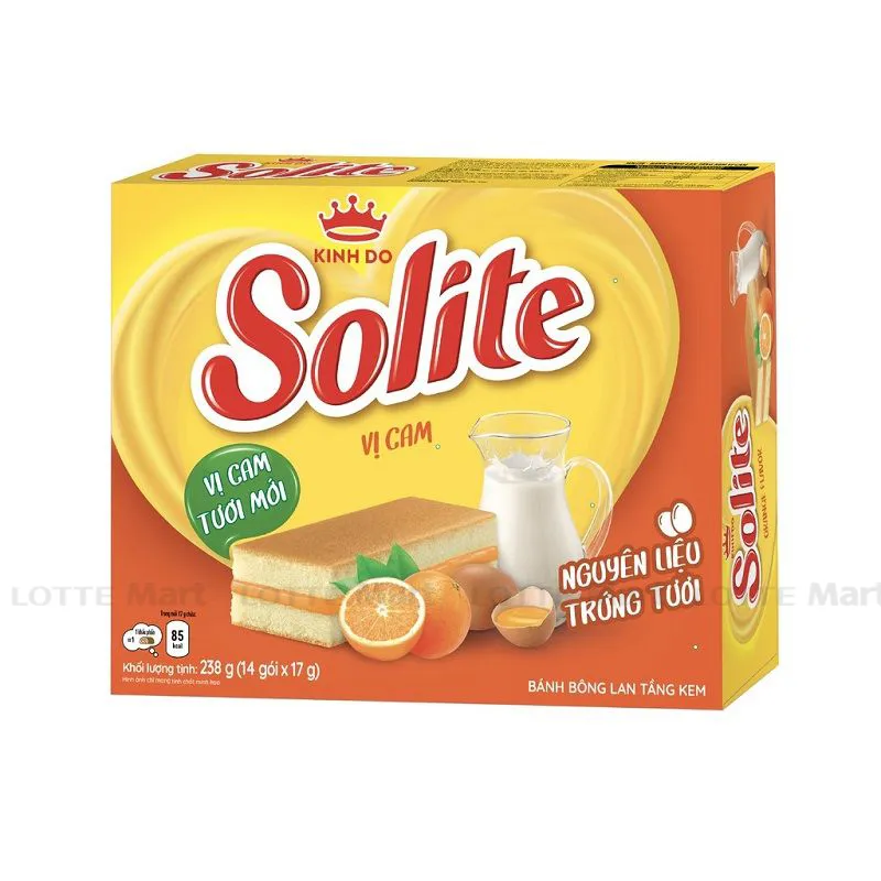 Bánh Solite Tầng Vị Cam Hộp 283g