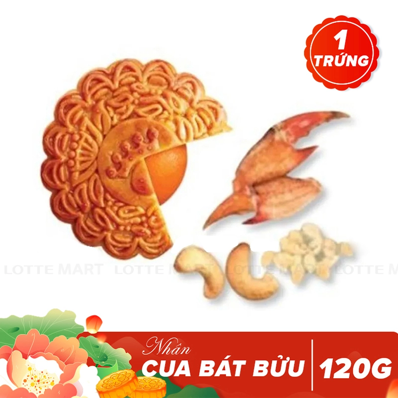 Bánh Trung Thu Kinh Đô Cua Bát Bửu 1 Trứng 150g