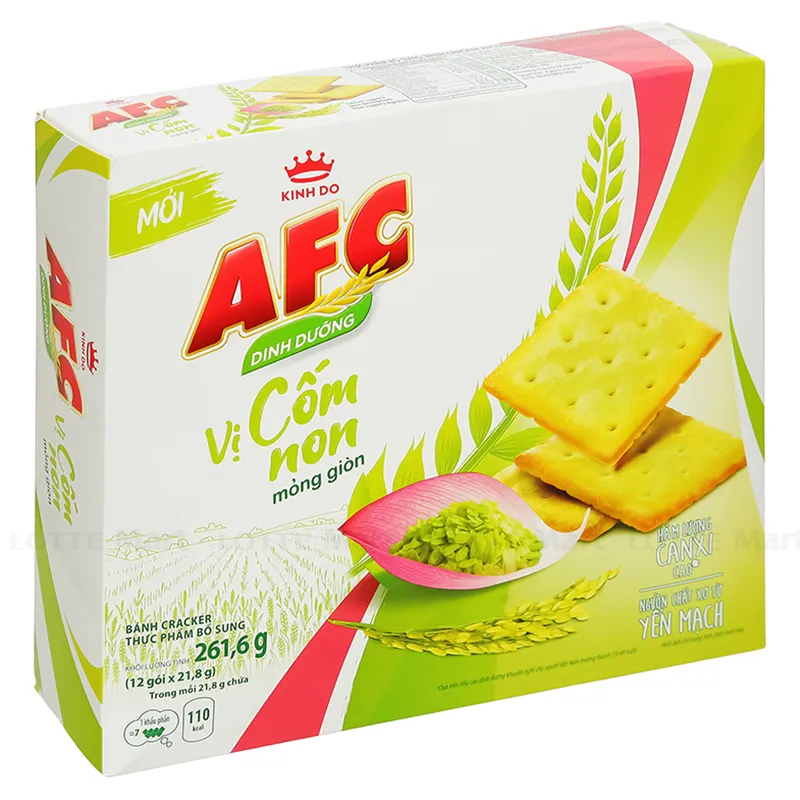 Bánh AFC Dinh Dưỡng Vị Cốm Non 261.6g
