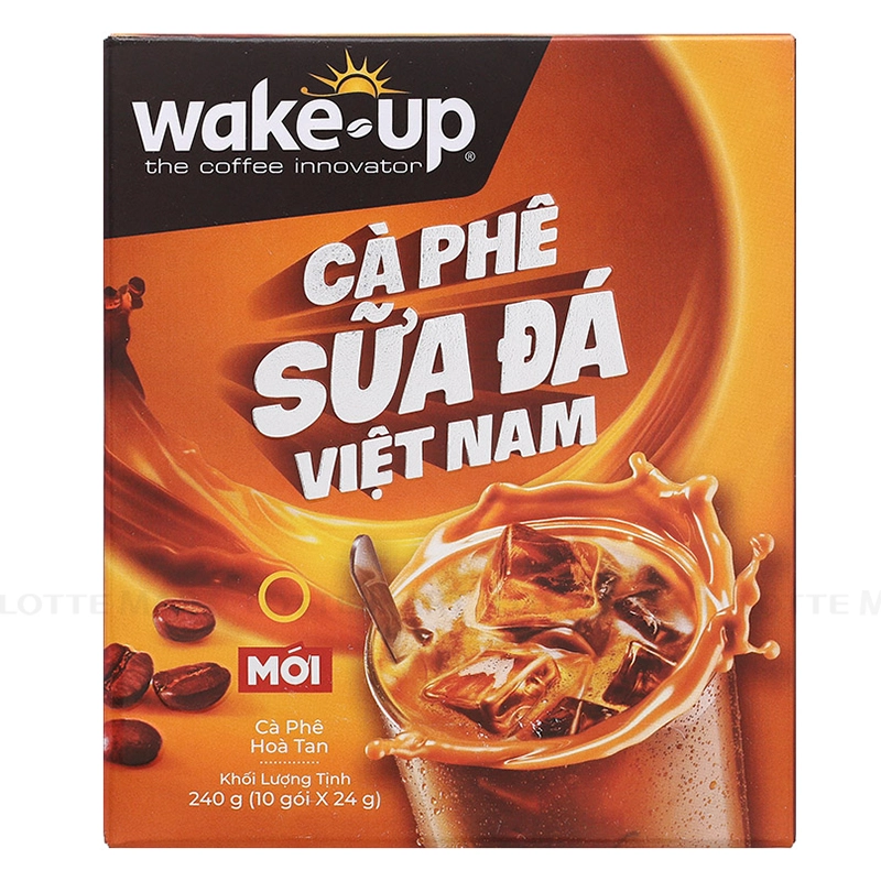 Cà Phê Sữa Đá Wake Up Hộp 10 Gói 24G