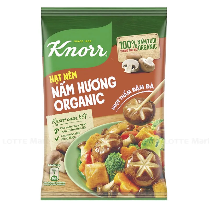 Hạt Nêm Knorr Nấm Hương Organic Gói 800g