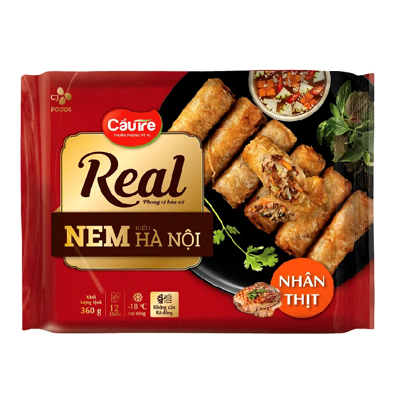 Nem Real Kiểu Hà Nội Nhân Thịt Cầu Tre CJ Food 360g