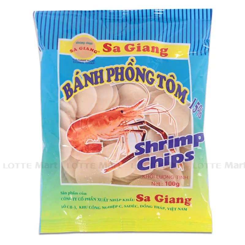 Bánh Phồng Tôm 15% Mini Sa Giang Gói 100g