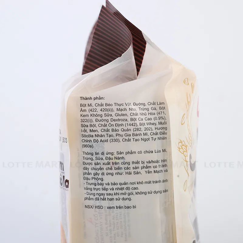 Bánh Ăn Sáng TonPan Kem Socola Gói 190G